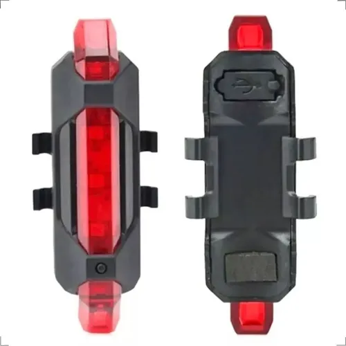 Luz trasera LED para bicicleta, señal USB, color rojo | MercadoLibre Luz trasera LED para bicicleta, señal USB, color rojo | MercadoLibre