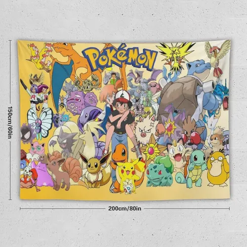Tapiz Decorativo De Pared Para Colgar En La Pared De Pokémon | MercadoLibre