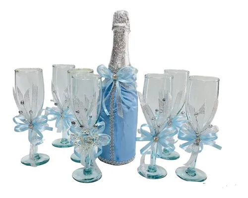 Copas De 15 Años En Color Azul Cielo | Meses sin interés