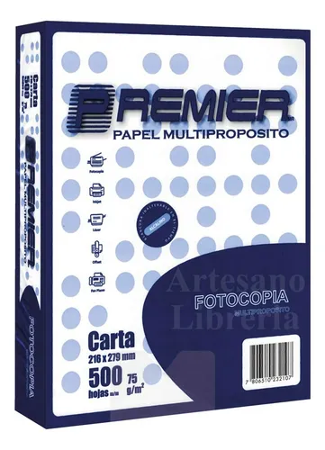 Resma Carta 500 Hojas Premier Artesano Libreria Cuotas Sin Interés