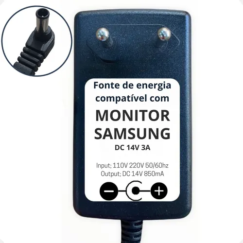 Fonte Energia Carregador 14v Compatível Com Monitor Samsung | MercadoLivre Fonte Energia Carregador 14v Compatível Com Monitor Samsung | MercadoLivre