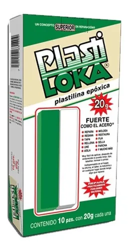 10 Piezas De Plastilina Epóxica Plastiloka 20gr | MercadoLibre