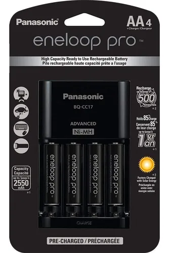 Cargador De Baterías Recargables Eneloop Pro Kit Con 4 Aa Mercadolibre