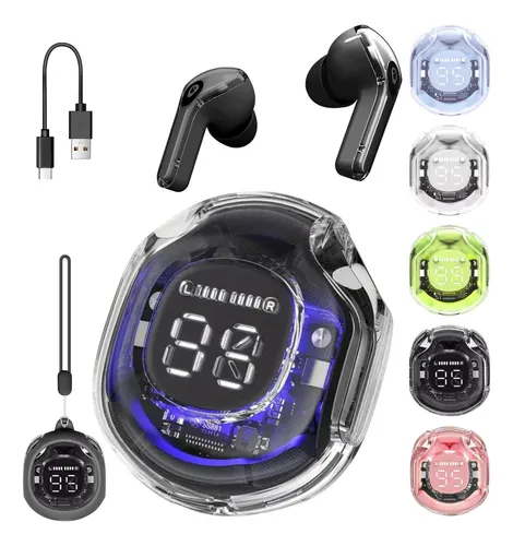 Audifonos Bluetooth Auriculare Inalambricos Transparente Led | MercadoLibre