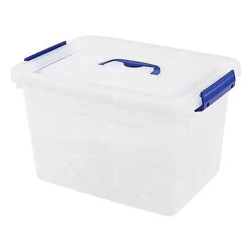 Contenedor De Plástico Transparente De 12 Cuartos Tapa... | Cuotas sin ...