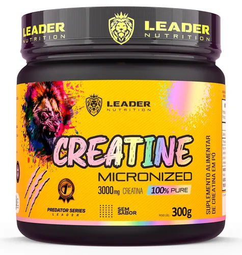 Creatine Micronized 100 Max Pure 300g Leader Nutrition