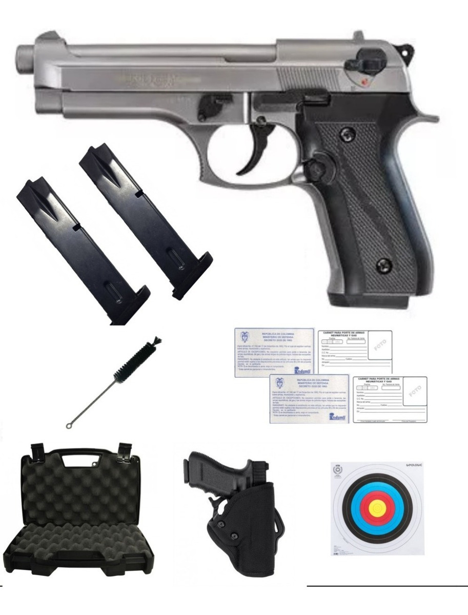 Pistola Traumática Ekol® Beretta 92 Magnum Bolas Goma 9mm ... Pistola Traumática Ekol® Beretta 92 Magnum Bolas Goma 9mm ...