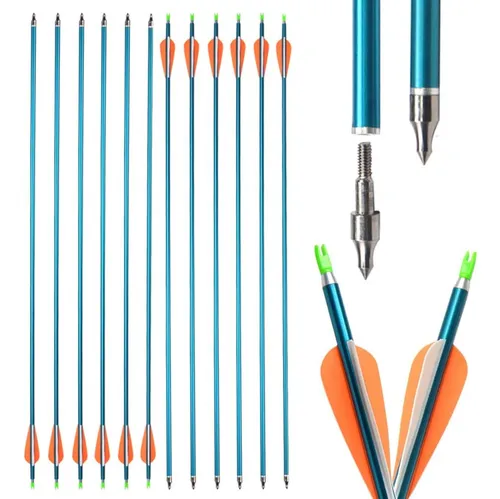 31'' Aluminum Arrows Spine 500 Hunting Targeting Arrow Pract | Meses ...