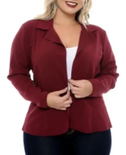 Blazer Casaco Neoprene Plus Size G1 G2 G3 Feminino Lindo Top Mercadolivre