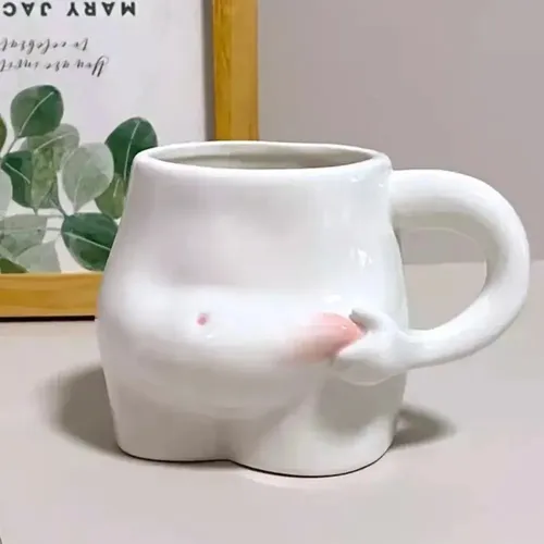 320ml Engraçado Cerâmica Café Caneca Bonito Barriga Gorda ...