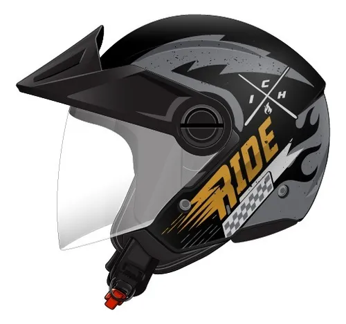 Casco Abierto Ich 102 Ign Gris Dorado Visor Transparante | Envío gratis Casco Abierto Ich 102 Ign Gris Dorado Visor Transparante | Envío gratis
