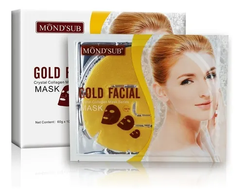 10 Mascarilla Máscara Faciales Colágeno Hialurónico Mondsub Cuotas