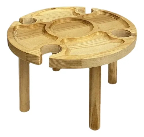 Mesa De Piquenique Dobrável Para Vinho Portátil 24x15cm Parcelamento Sem Juros