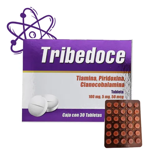 Tribedoce - Tiamina, Piridoxina Y Cianocobalamina - 30 Tabs | MercadoLibre