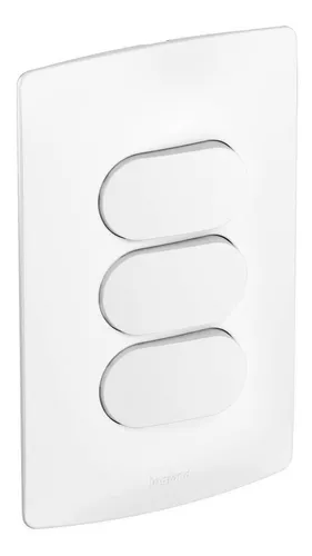 Interruptor Paralelo Triplo Three Way 3 Teclas Branco Pial ... Interruptor Paralelo Triplo Three Way 3 Teclas Branco Pial ...