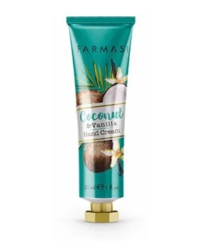 Crema Para Manos Coco Y Vainilla Farmasi, 30mls