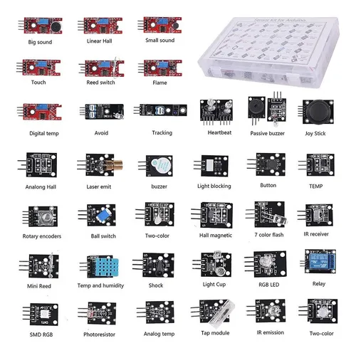 Kit Arduino De Sensor 37 En 1 37 Sensores Surtidos Módu Drk Cuotas