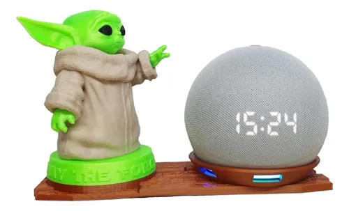 Suporte Baby Yoda Para Alexa Echo Dot 4 Suporte Baby Yoda Para Alexa Echo Dot 4