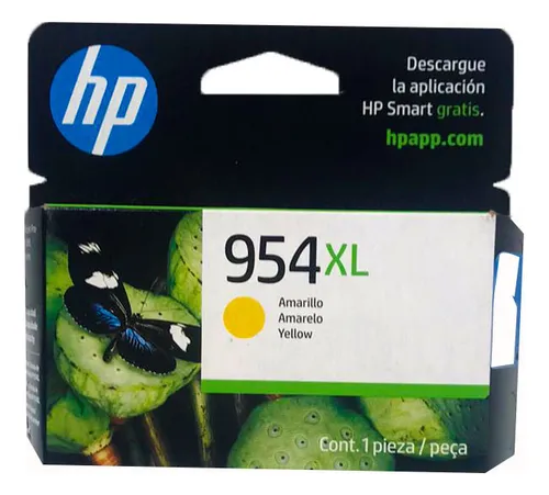 Cartucho De Tinta Original Hp Amarillo 954xl (l0s68al) Cartucho De Tinta Original Hp Amarillo 954xl (l0s68al)