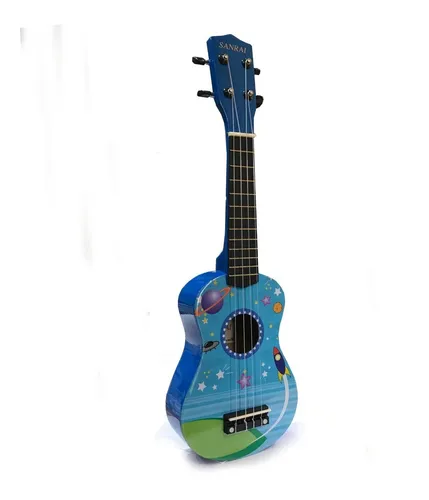 Ukelele Con Diseño Soprano 4 Cuerdas Con Funda Y Pua Ukelele Con Diseño Soprano 4 Cuerdas Con Funda Y Pua