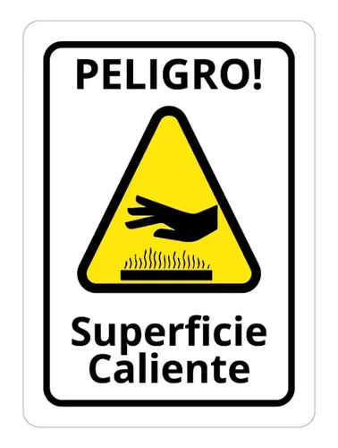 Señalética De Advertencia Superficie Caliente En Venta En Quinta