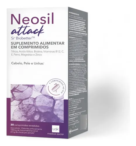 Neosil Attack - 30 Comprimidos - Suplemento Vitaminico | Frete grátis