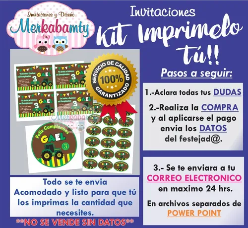 Invitacion De Cumpleaños Tractor Kit Imprimelo Tú!! en venta en Juárez ... Invitacion De Cumpleaños Tractor Kit Imprimelo Tú!! en venta en Juárez ...