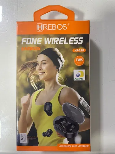 Hs650 Fone De Ouvido Bluetooth Earbuds - Hrebos | Frete grátis Hs650 Fone De Ouvido Bluetooth Earbuds - Hrebos | Frete grátis