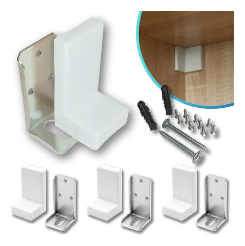 Albras Kit 10 Cantoneira L Reforçada Fixação Capa Branca + Parafuso ... Albras Kit 10 Cantoneira L Reforçada Fixação Capa Branca + Parafuso ...