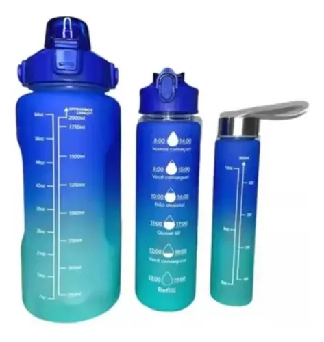 Kit 10x Garrafa Colorida 3 Em 1 C/ Adesivos P/ Personalizar ... Kit 10x Garrafa Colorida 3 Em 1 C/ Adesivos P/ Personalizar ...