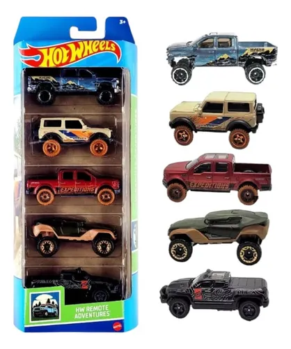 Hot Wheels Camionetas 4x4 Ford F-150 Chevy Silverado 5pz Varios | Envío gratis