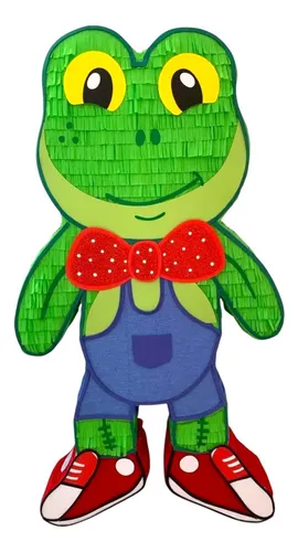 Piñata Rana René De 80 Cm De Altura Verde Rana René Grande | Envío gratis