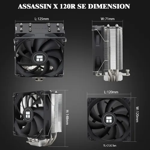 Cooler De Ar Thermalright Assassin X120 Refined Se Cpu | Cuotas sin interés