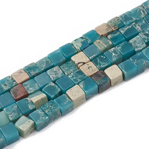 Tira Piedra Natural Cubica Jaspe Aqua Terra Verde Azulado Envío Gratis