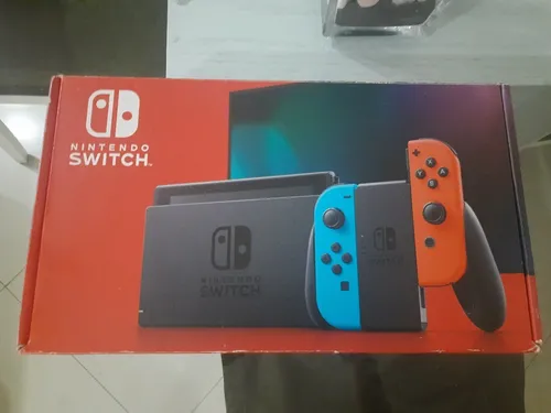 Nintendo Switch 32gb Standard Cor Vermelho Néon Azul Néon E Preto