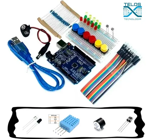 Kit Uno R3 Pronta Entrega Iniciante Compatível Com Arduino | Frete grátis Kit Uno R3 Pronta Entrega Iniciante Compatível Com Arduino | Frete grátis