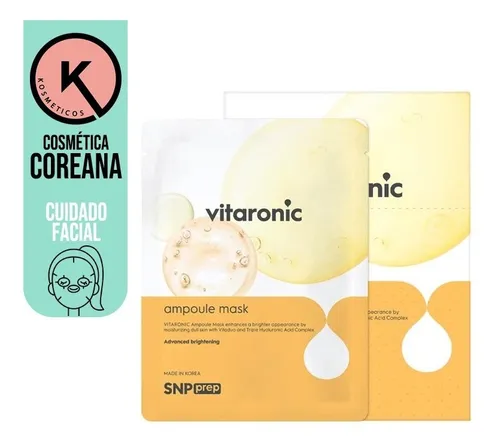 Mascarilla Vitamina Hialurónico Vitaronic Cosmética Coreana Cuotas