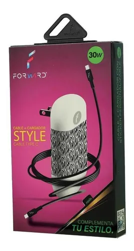 Cargador Con Cable Tipo C Con Stickers Diseño Cebra Forward | Envío gratis Cargador Con Cable Tipo C Con Stickers Diseño Cebra Forward | Envío gratis