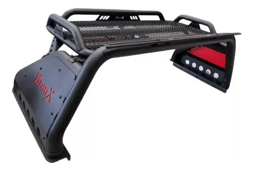 Roll Bar Negro C Canastilla Bronx Toyota Hilux 2016 2024 Meses Sin