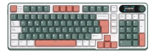 Teclado Mecánico Wireless Royal Kludge Rk-s98 96% Trimodo Rgb Pantalla ...