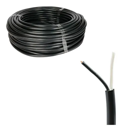 Cabo Pp 2x1 - Fio Flexível 2 Vias 1mm² - 50 Metros Cabo Pp 2x1 - Fio Flexível 2 Vias 1mm² - 50 Metros
