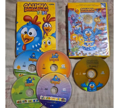 5 Dvd Galinha Pintadinha 1, 2, 3, 4, 5 Original D71 | Frete grátis