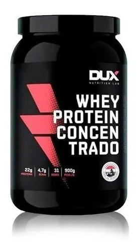 Whey Protein Concentrado Pote 900g Dux Nutrition Sabor Chocolate