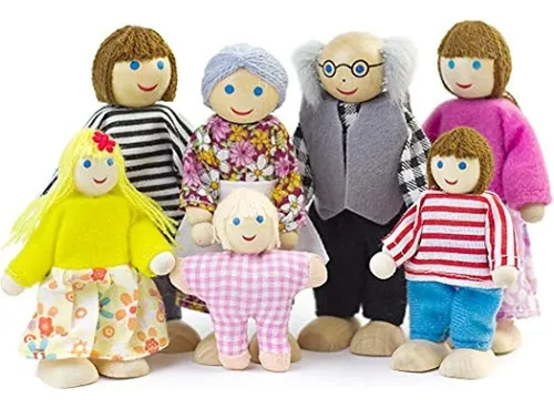 Casa De Muñecas Seanmi Muñeca De Madera, 7 Unidades | MercadoLibre Casa De Muñecas Seanmi Muñeca De Madera, 7 Unidades | MercadoLibre