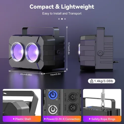 Luz Par De Teñido Led Cob Rgbw De 150 W Controlada Por Dmx | Envío gratis