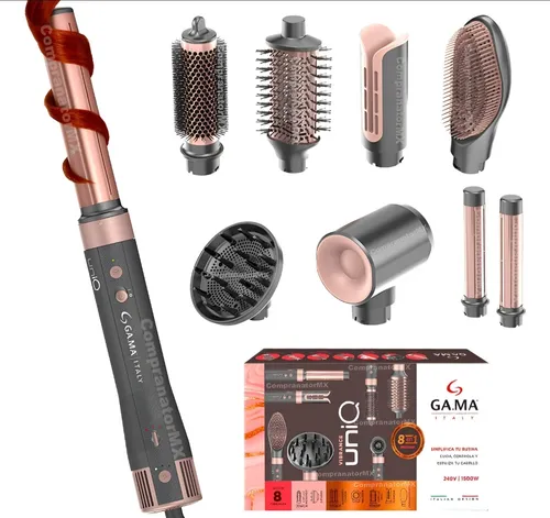 Multiestilizador Secadora Rizadora Alaciador Uniq Gama Italy Gris ...