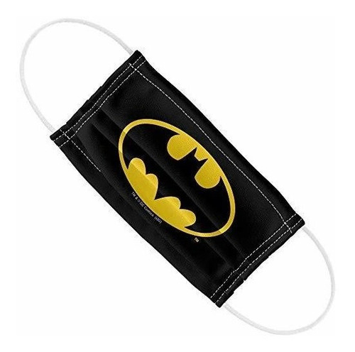 Batman Classic Bat Shield Logo Recubrimiento De Mascarilla R Envío Gratis
