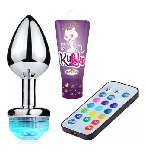 Plug Anal P Bumbum Guloso Luz Led Controle Remoto Top Sexys Mercadolivre