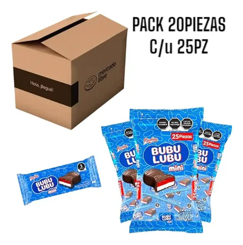 Mini Bubulubu 20 Pack Con 25 Pzas C/u | Envío gratis