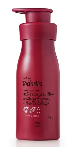 Crema Hidratante Corporal Cereza y Avellana 400ml Natura Tododia | MercadoLibre